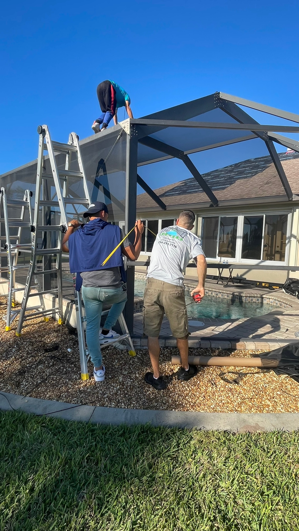 Pool Cage Installation | Complete Pool Enclosure Process